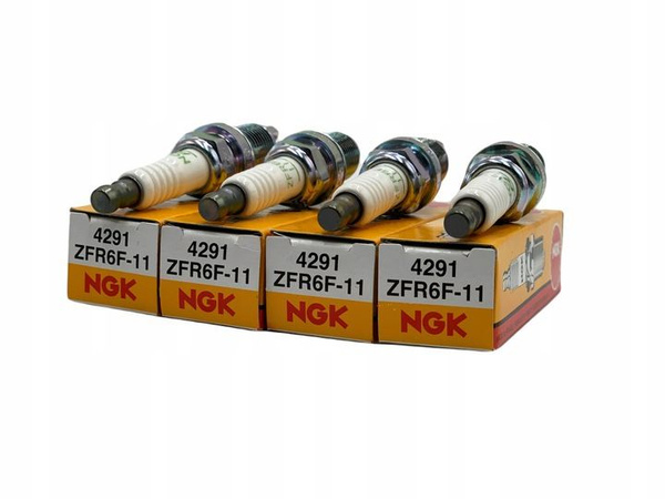 Комплект свечей зажигания NGK 4-ZFR6F-11 - купить по выгодным ценам в интернет-магазине OZON ...