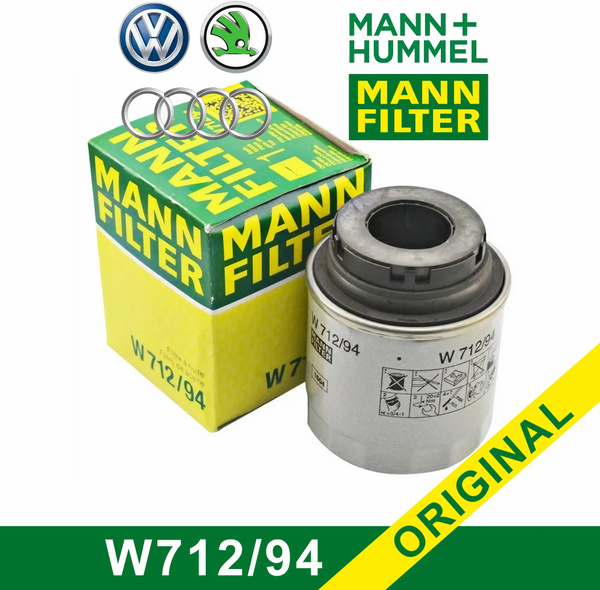 Фильтр масляный MANN FILTER W712/94-3 - купить по выгодным ценам в ...