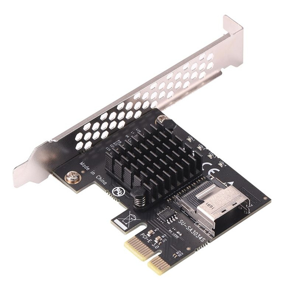 PCIe X1 Mini SAS 4 x SATA 3.0 SSD-карта расширения PCI для адаптера ...