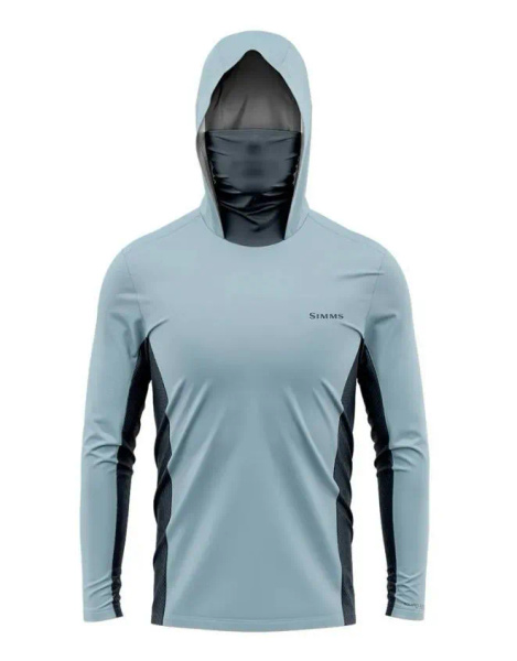 Худи Мужской Simms лазурный Без застежки Велюр искусственный, размер 56 Камуфляж, Разноцветный ...