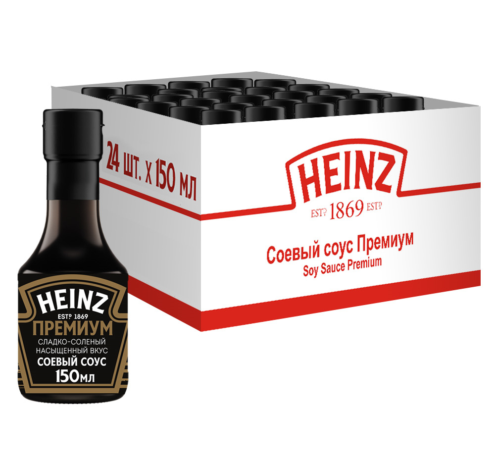Соус соевый Heinz Премиум, 24 шт по 150 г - купить с доставкой по ...