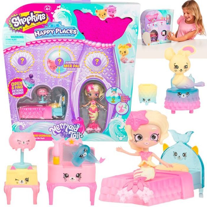 Shopkins / Moose Happy Places "Mermaid Tails" Игровой набор "Спальня ...