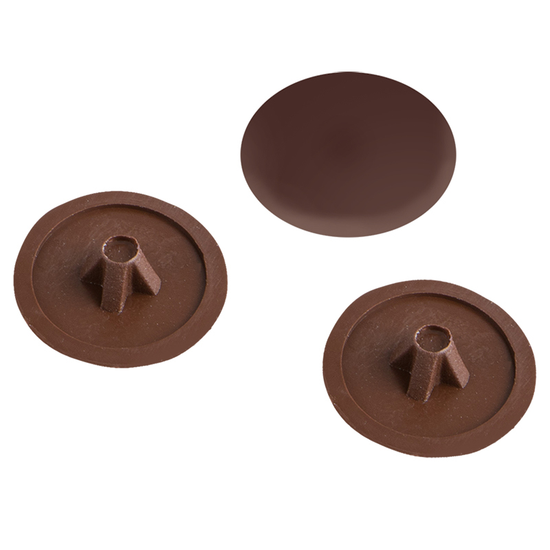 Заглушка под саморез (крест), цвет: орех , 12 мм, 50 шт — купить в ...