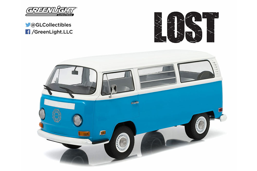 Vw volkswagen bus t2b tv series lost dharma van 1971 light blue/white ...