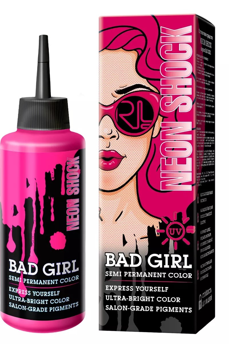 BAD GIRL Оттеночный бальзам - пигмент прямого действия NEON SHOCK ...