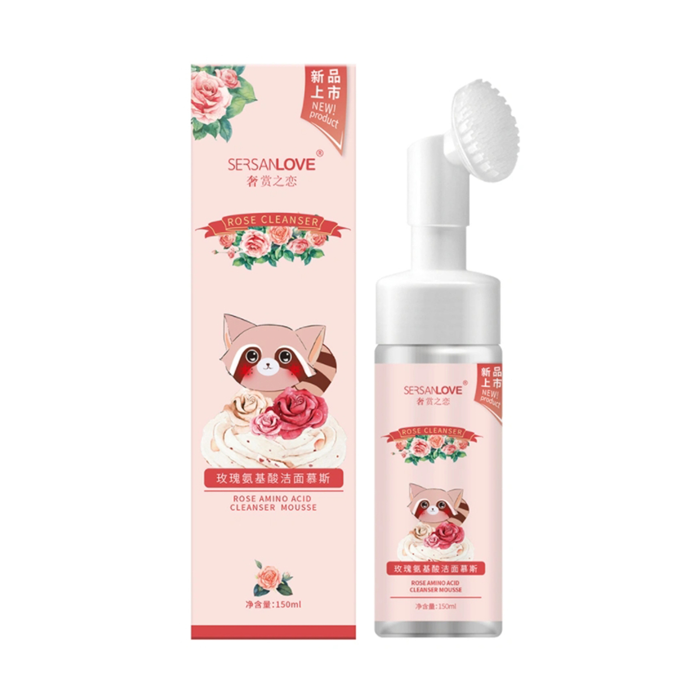 SersanLove Rose Amino Acid Cleanser Mousse Очищающая пенка-мусс для ...