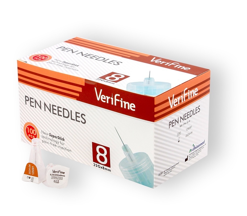 Verifine иглы для шприц-ручки/медицинские инсулиновые иголки 32G х 8 ...