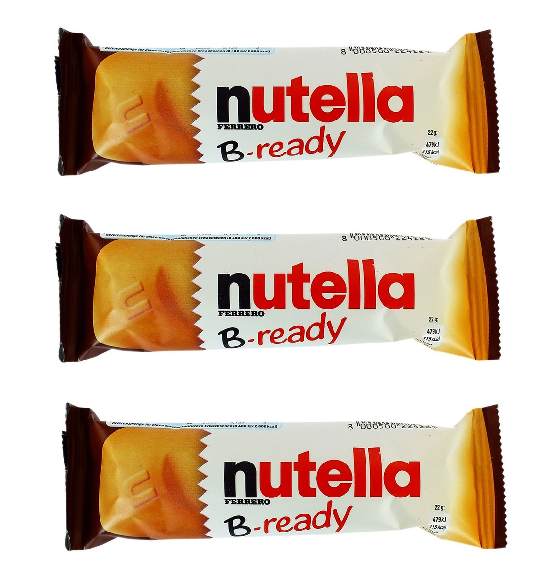 Бисквитный батончик с пастой Nutella B-ready Ferrero 22 гр. (3 шт ...