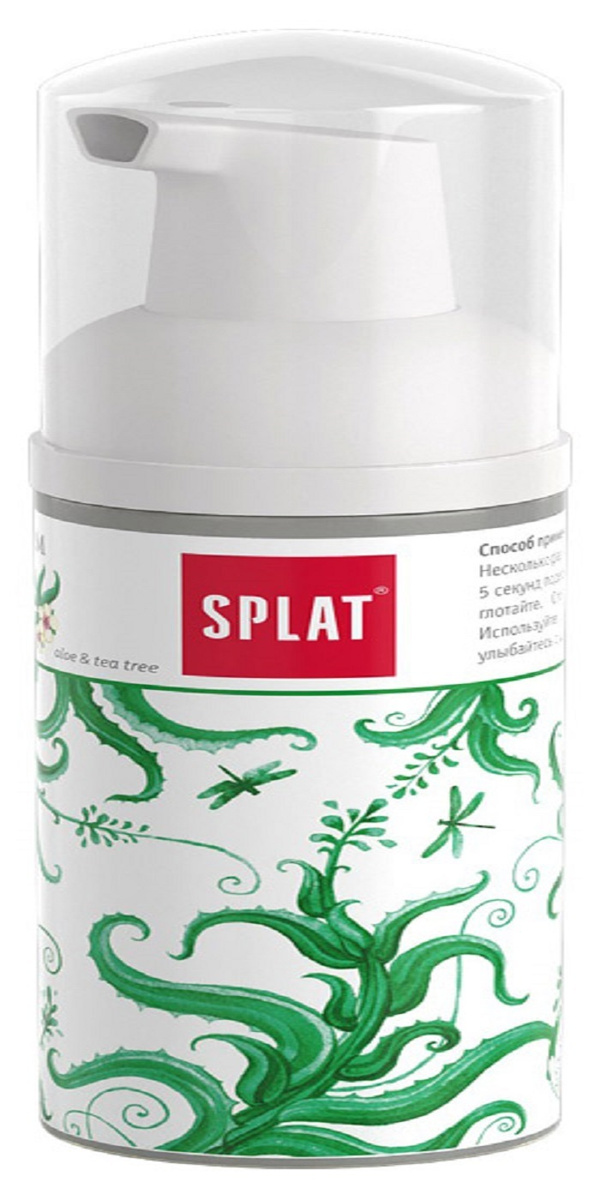 Пенка для полости рта Splat Oral Care Foam Алоэ и чайное дерево 2в1,50 ...