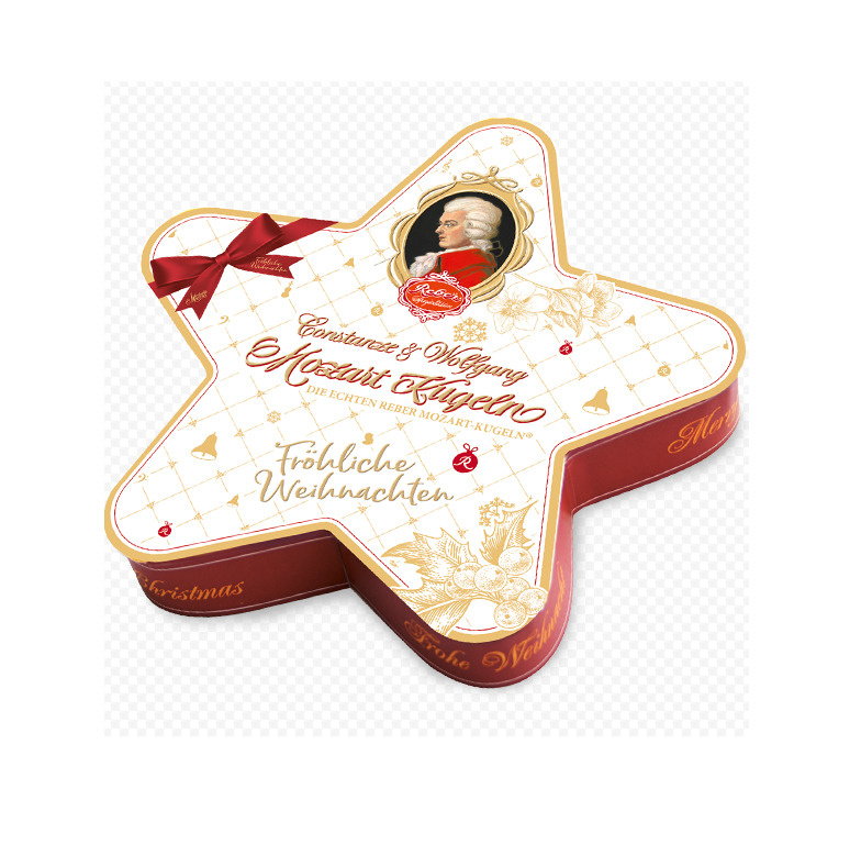 Конфеты шоколадные Reber Mozart (Ребер Моцарт) Рождественская звезда ...