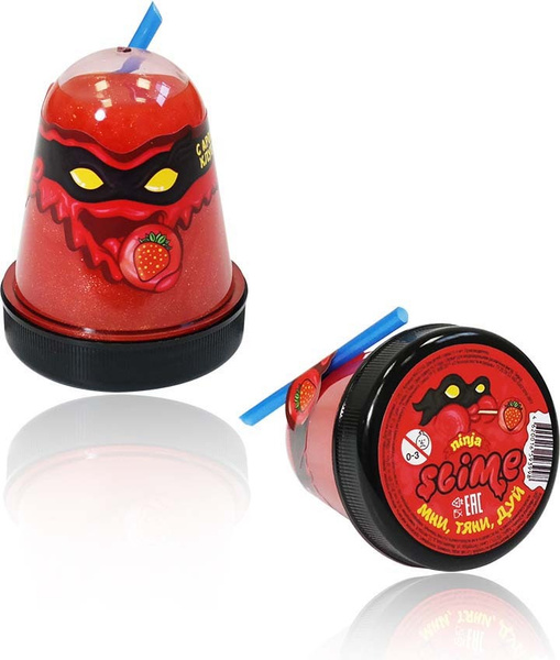 Slime "Ninja", аромат клубники/ Жвачка для рук, слайм, антистресс ...