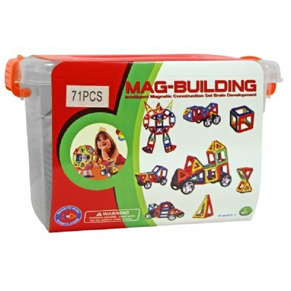 Магнитный конструктор Mag-Building 71 колеса и карусель - купить с ...