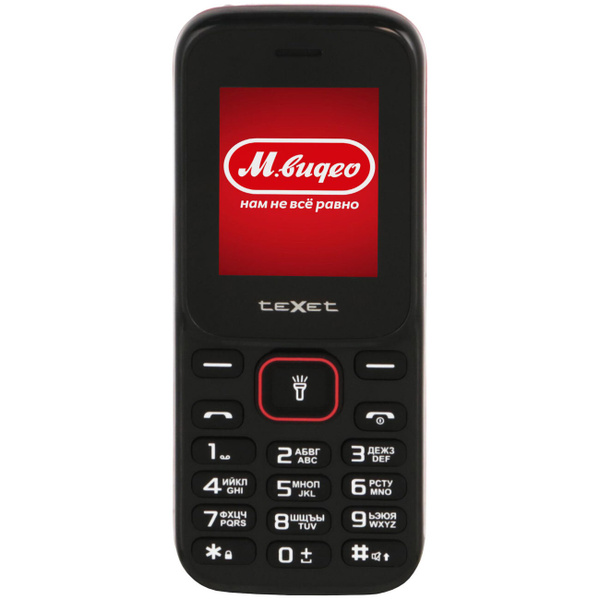 Мобильный телефон Texet TM-128 Black/Red, серый - купить по выгодной ...