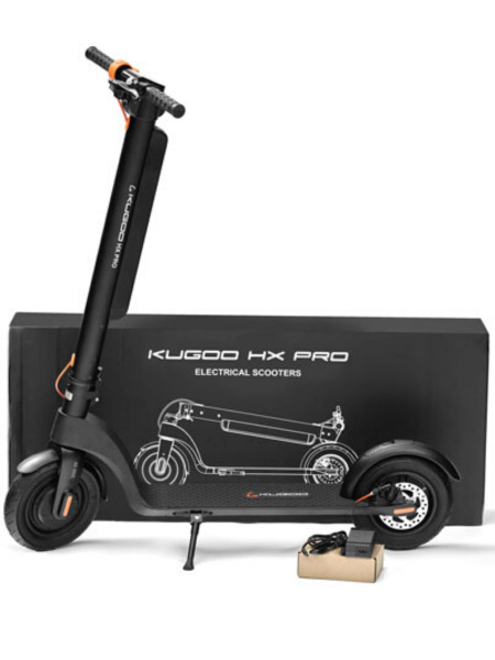 Kugoo Электросамокат HX PRO / Электрический самокат городской / Мощность 350 Вт / Подарок_черынй ...
