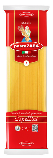 Макаронные изделия Pasta Zara спагетти капеллини, 500 г - купить с ...