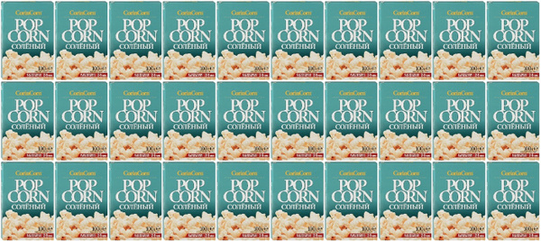 Попкорн для микроволновой печи (СВЧ) "CorinCorn" со вкусом "Соленый ...