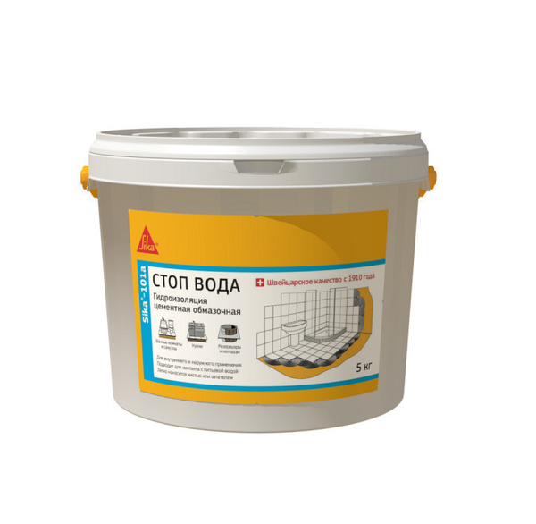 Гидроизоляция Sika 101a 5кг - купить с доставкой по выгодным ценам в ...