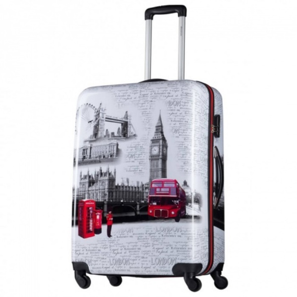 Чемодан на колесах ручная кладь S TEVIN 55 см 37 л 2.5 кг Поликарбонат ...