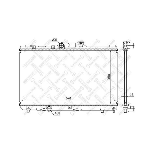 Радиатор охлаждения - Stellox арт. 1025114SX - купить по выгодной цене ...