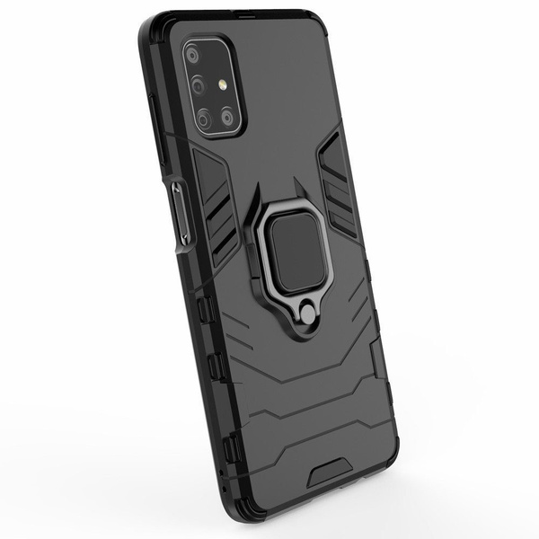 Чехол противоударный для Samsung Galaxy M51, Armor Ring Holder, черный ...