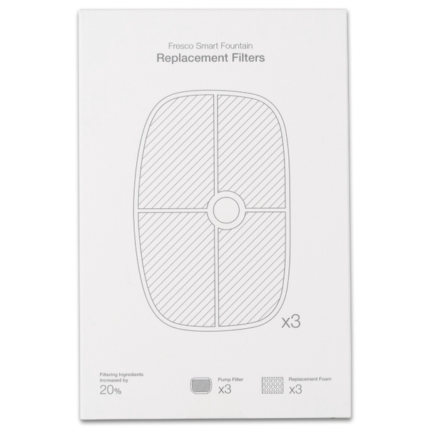 Комплект из 3 сменных фильтров для поилок Petoneer Fresco Ultra и ...