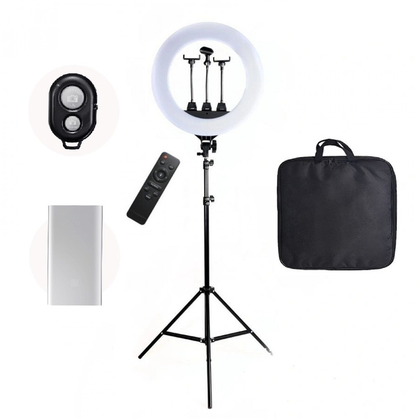 Кольцевая лампа со штативом XbitZ ZB-F488 56см 2,1м и сумкой,bluetooth ...