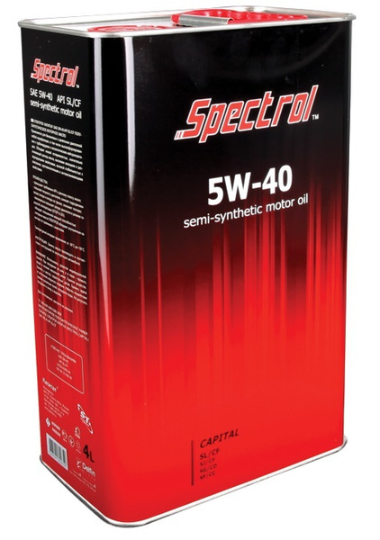 Масло моторное Spectrol Капитал 5W-40 Полусинтетическое 4 л 9055 купить ...