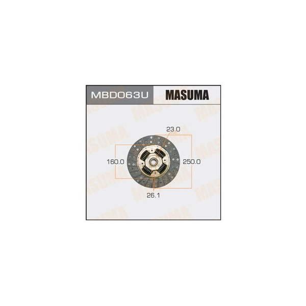 Диск сцепления Mitsubishi Pajero/Montero 2.8TD 94-00 - Masuma арт. MBD063U - купить по выгодной ...