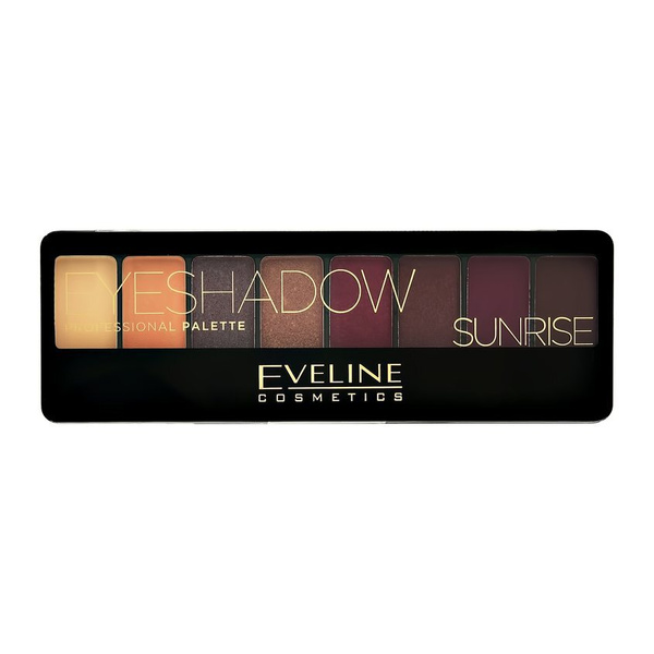 EVELINE Тени для век из тона № 01/1-8 палетки 01 Sunrise Prof Eyeshadow ...