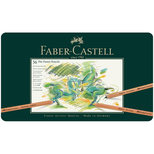 Пастельные карандаши Faber-Castell "Pitt Pastel", 36цв., метал. коробка ...