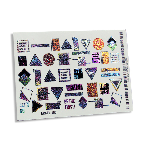 Anna Tkacheva, водные наклейки для ногтей Геометрия Шкура MNF-160 - купить с доставкой по ...