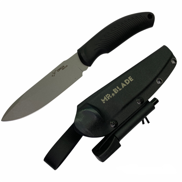 Нож Mr.Blade Orca сталь 95Х18, рукоять эластрон, black + огниво ...