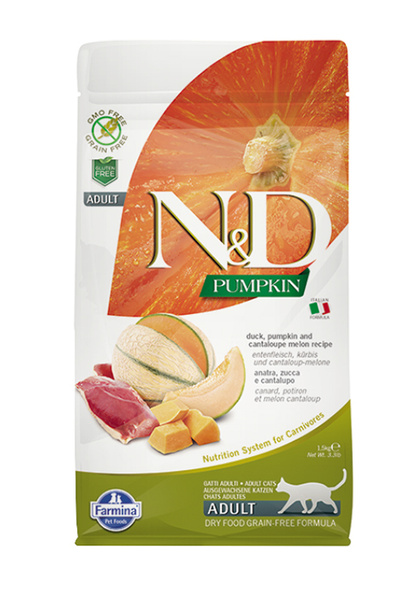FARMINA CAT N&D GRAIN FREE PUMPKIN DUCK беззерновой для взрослых кошек ...
