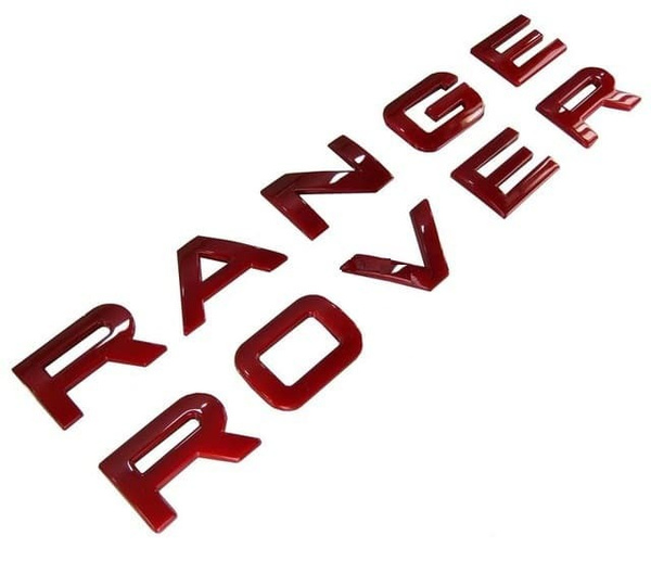 Надпись Range Rover красная - купить по выгодным ценам в интернет ...