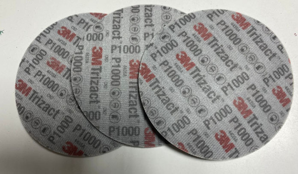 Матирующий круг 3M Trizact P1000 50341, полировальный 150мм, 3шт ...