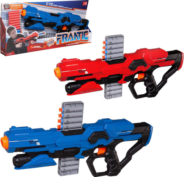 Бластер Junfa космический с вертикальной обоймой, 16 мягких пуль, мишень - купить с доставкой по ...