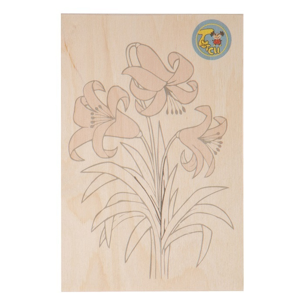 Доска для выжигания Тутси "Цветы" (дерево), 12х18 см - купить с ...