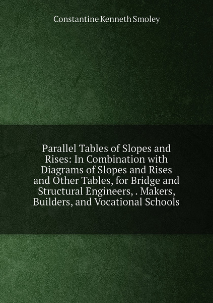 Parallel Tables of Slopes and Rises: In Combination with Diagrams of ...