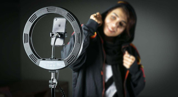 Кольцевая светодиодная лампа YQ-320A Ring Light для домашней съемки ...