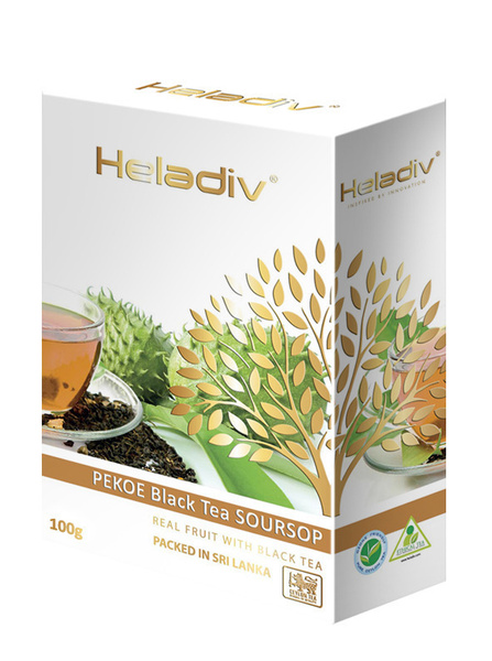 Heladiv Pekoe Black Tea Soursop чай черный с саусепом листовой, 100 гр ...