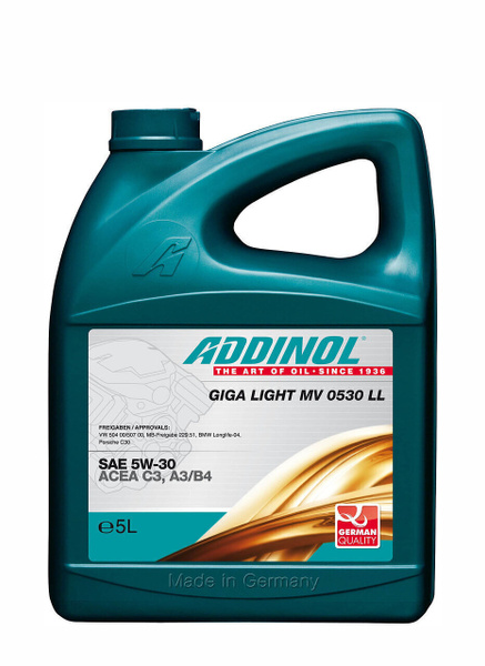 Масло моторное ADDINOL GIGA LIGHT MV 0530 LL 5W-30 Синтетическое ...