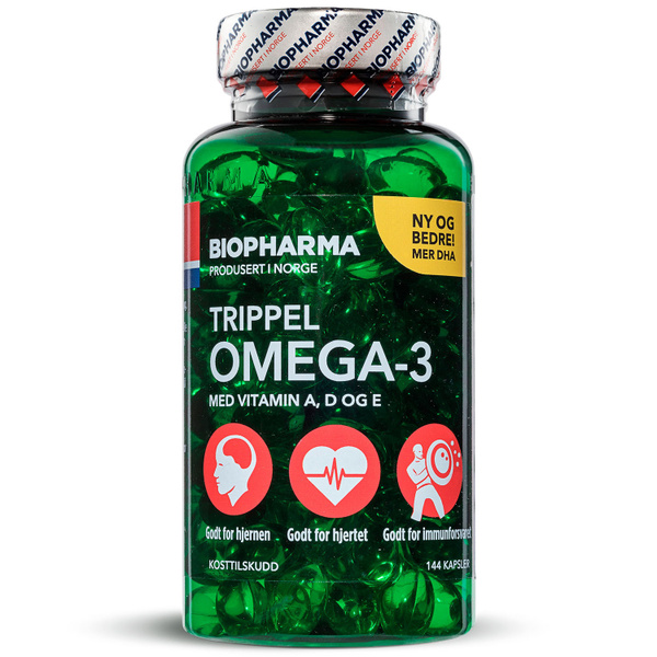 Рыбий жир 1000 мг Biopharma Trippel Omega 3 Тройная Омега 3 с ...