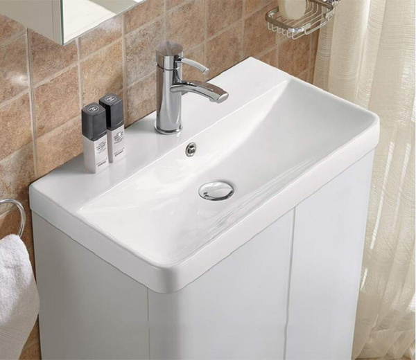 Раковина CeramaLux 9595x60 см, белый купить по доступной цене с ...