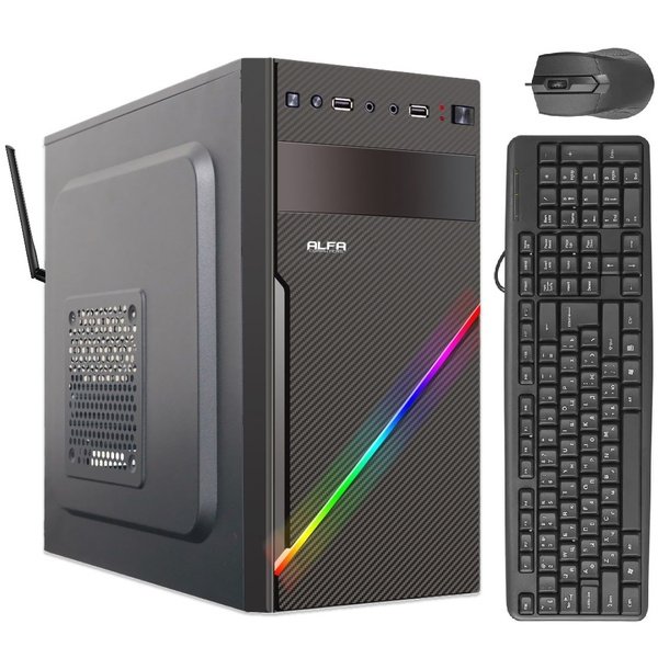 Alfa computers Системный блок (Intel Core i5-2400, RAM 8 ГБ, SSD 120 ГБ, NVIDIA GeForce GT 730 ...