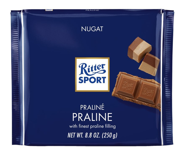 Ritter Sport Praline Nugat Шоколад молочный с пралиновой начинкой ...
