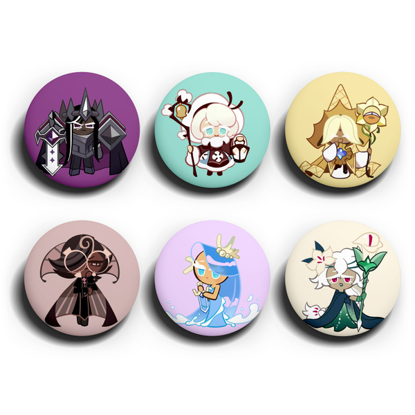 Значки " Куки ран №2 Cookie Run: Kingdom " 6 шт - купить с доставкой по выгодным ценам в ...