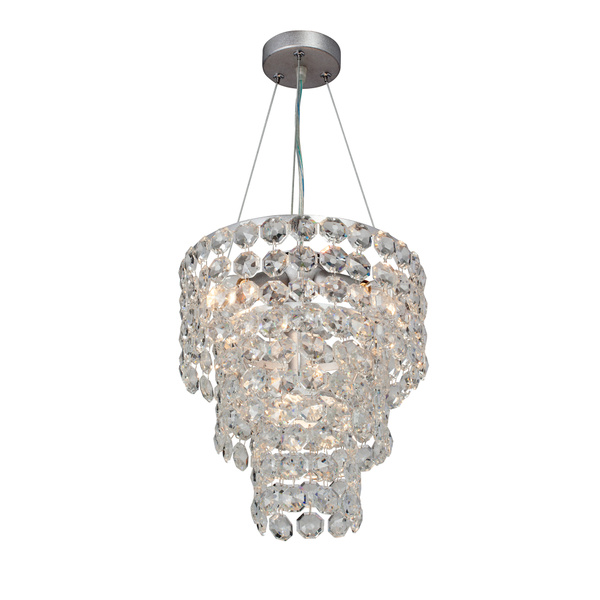 Люстра подвесная Vitaluce V5355-9/4, 4 лампы, E14 макс. 40Вт, 12м2, цвет бронзовый графит ...