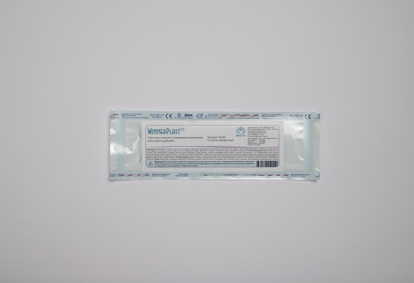 Пластырь силиконовый WinnerPlast (Виннер Пласт) для ухода за рубцами, 4х30см, 1шт прозрачный ...