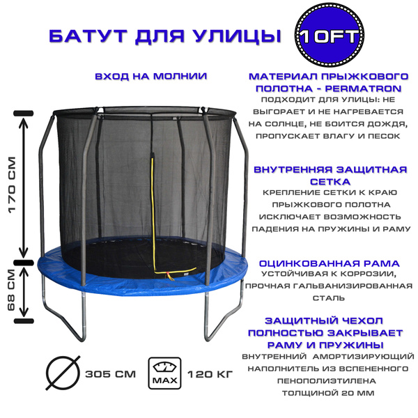 Батут Body Form TISNF-10 купить на OZON по низкой цене (184416768)