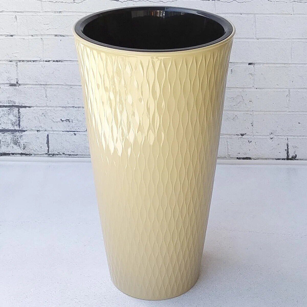 Кашпо Kerama elfplast 15,5 л темно-бежевый - купить с доставкой по выгодным ценам в интернет ...